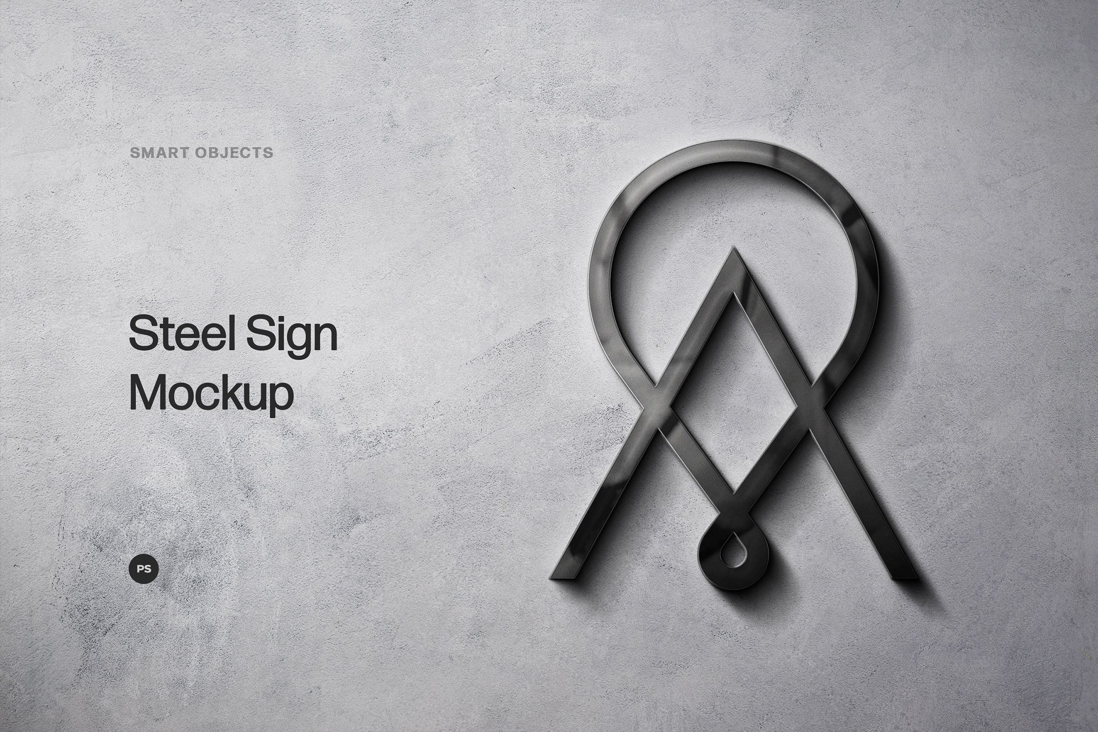 Download Metal Steel Sign Mockup