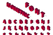 Isometric alphabet typography vector, a Decorative Illustration by ...