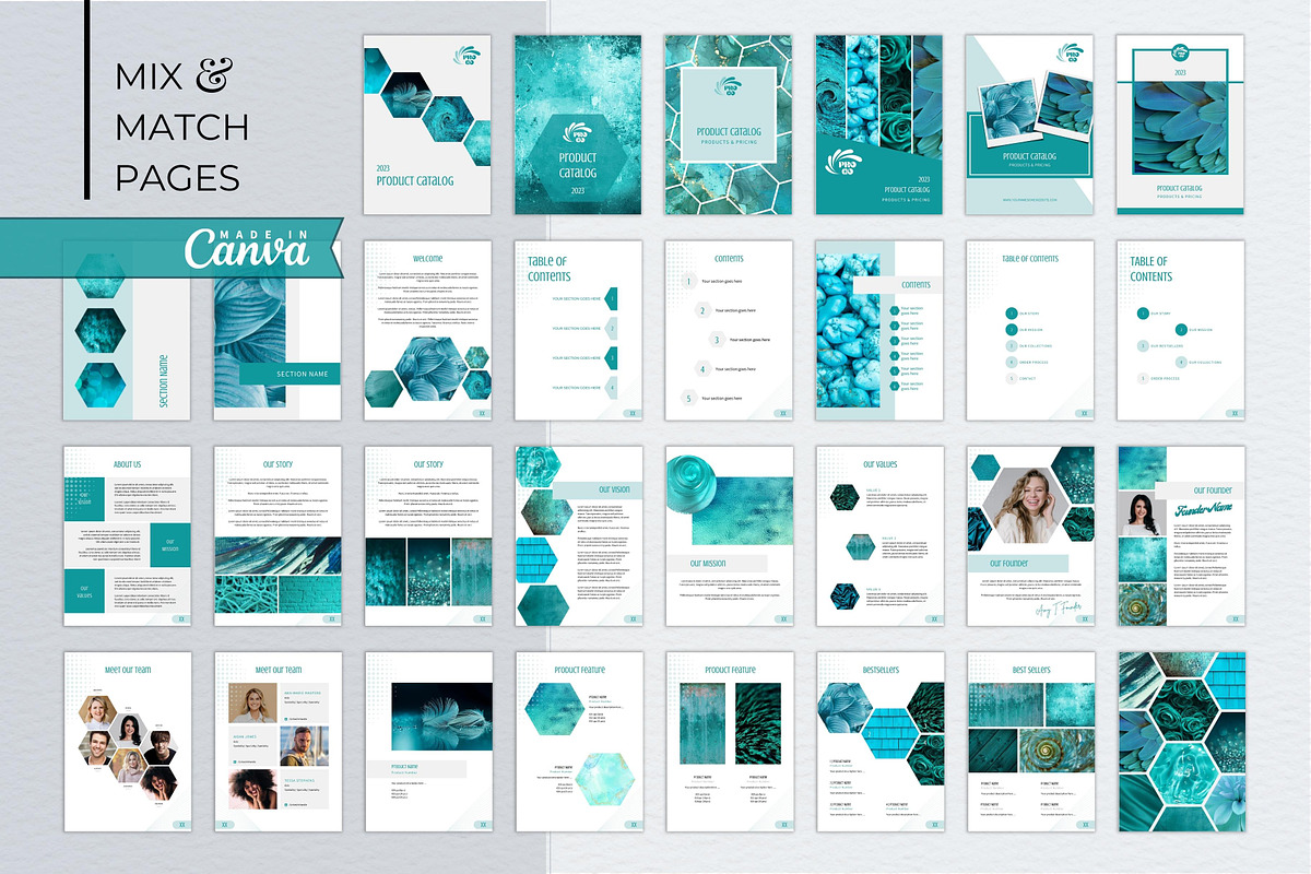 Product Catalog Canva Template, a Magazine Template by B2 Digital Design