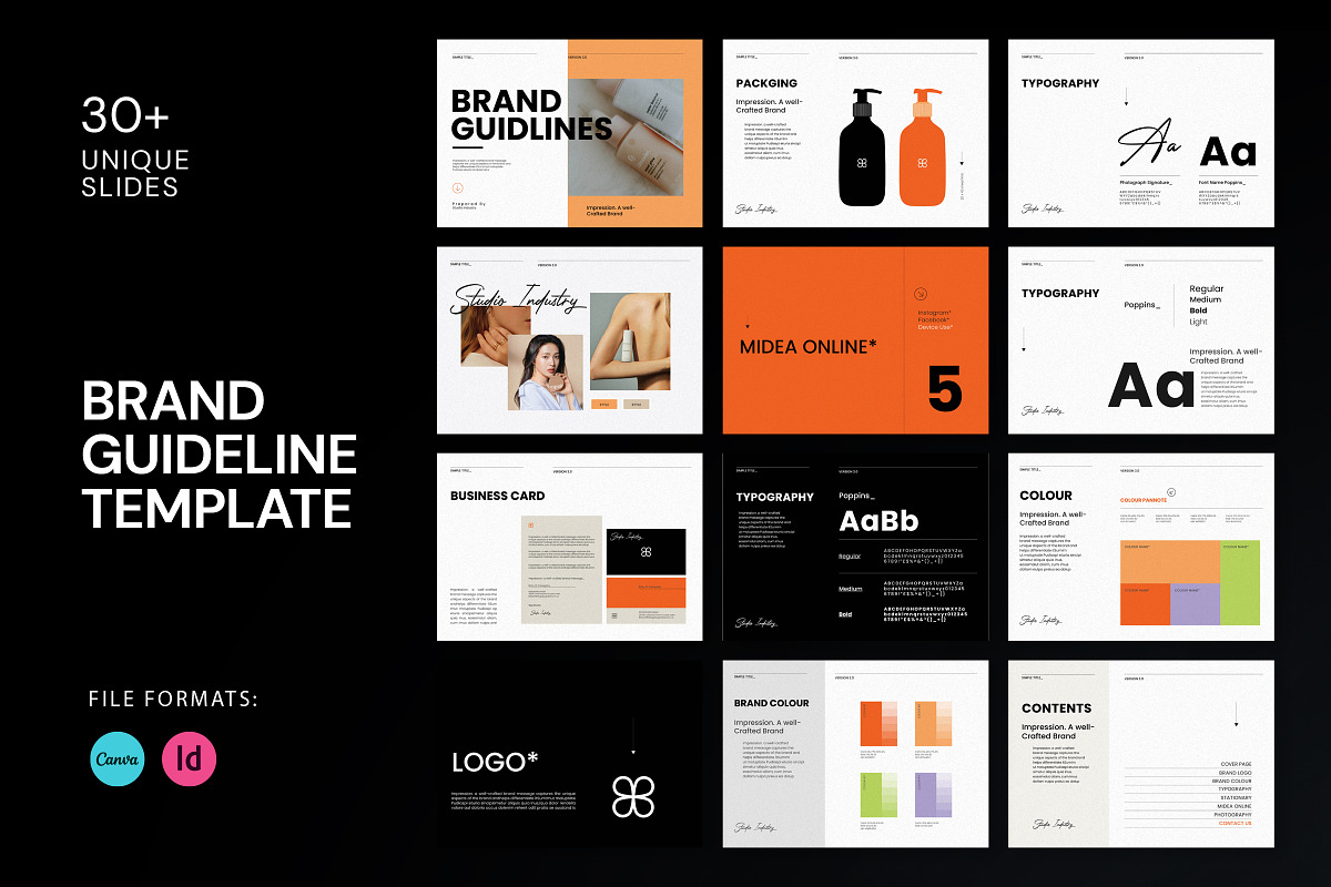 Brand Identity Guidelines Template, a Branding & Logo Template by Studio Industry