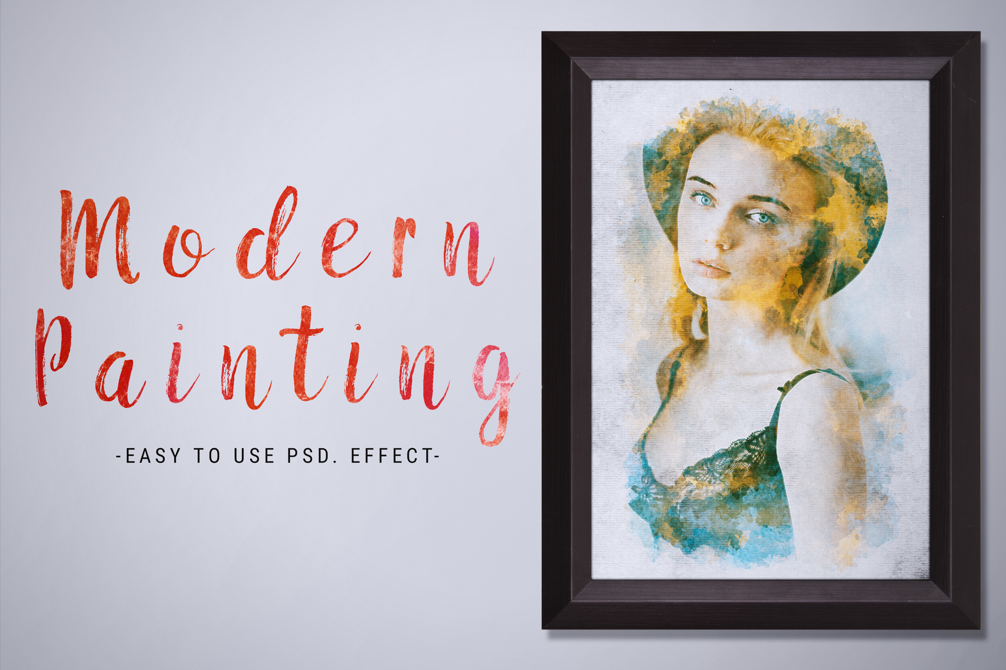 Modern Painting Template, an Action Add-On by Creative Supplies Co.