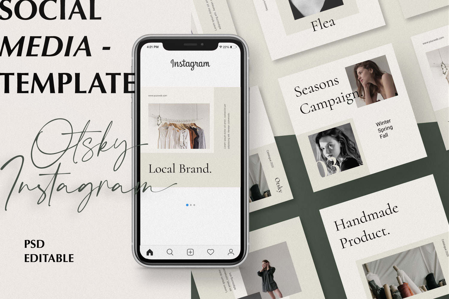 OTSKY - Social Media Template, a Social Media Template by Typetemp Studio
