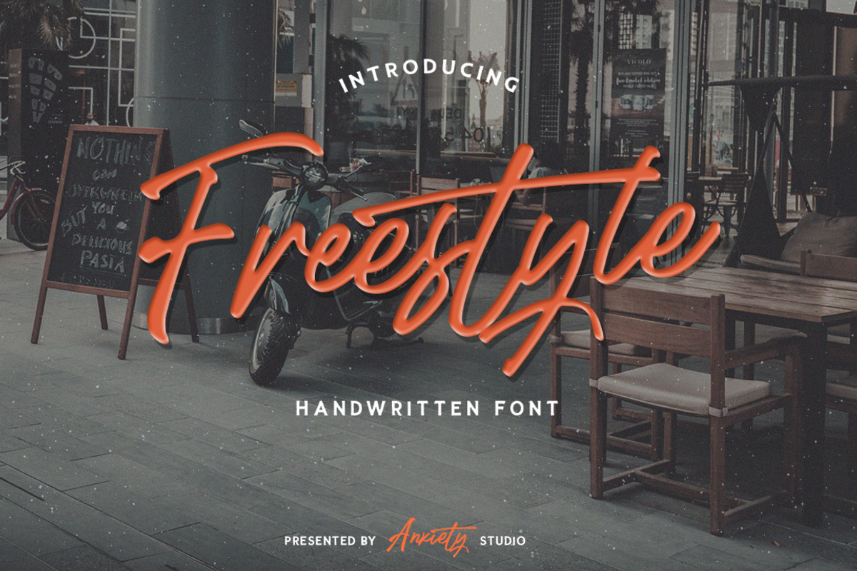 Freestyle Handwritten Script, a Script Font by Anxiety Studio ...