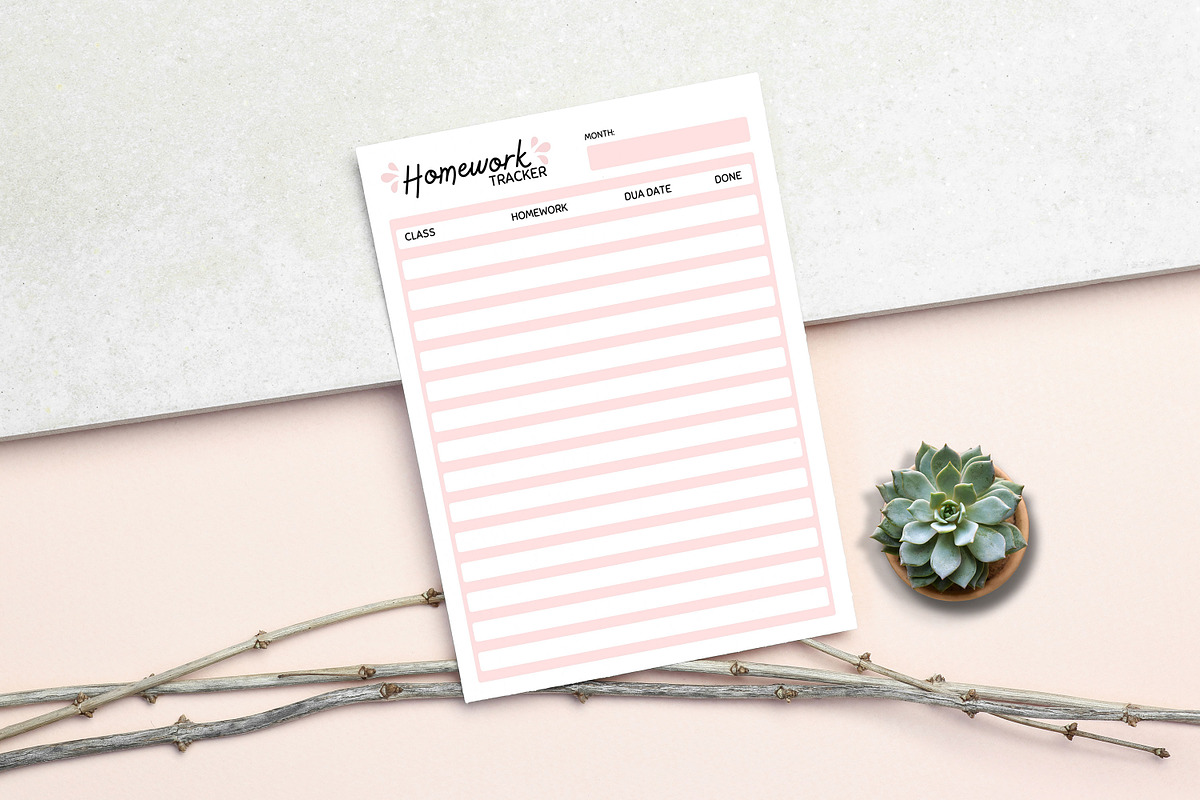 Editable Canva Homework Planner, a Stationery Template by Ultimate ...