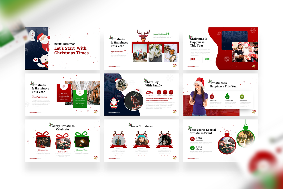 Christmas Times PowerPoint Template, a Presentation Template by RRGraph