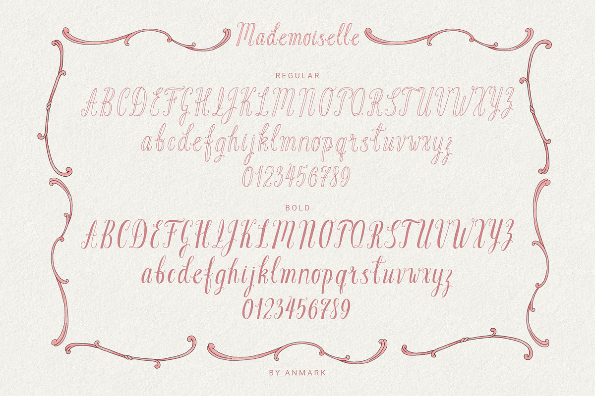 Mademoiselle – Modern Rococo Font Duo
