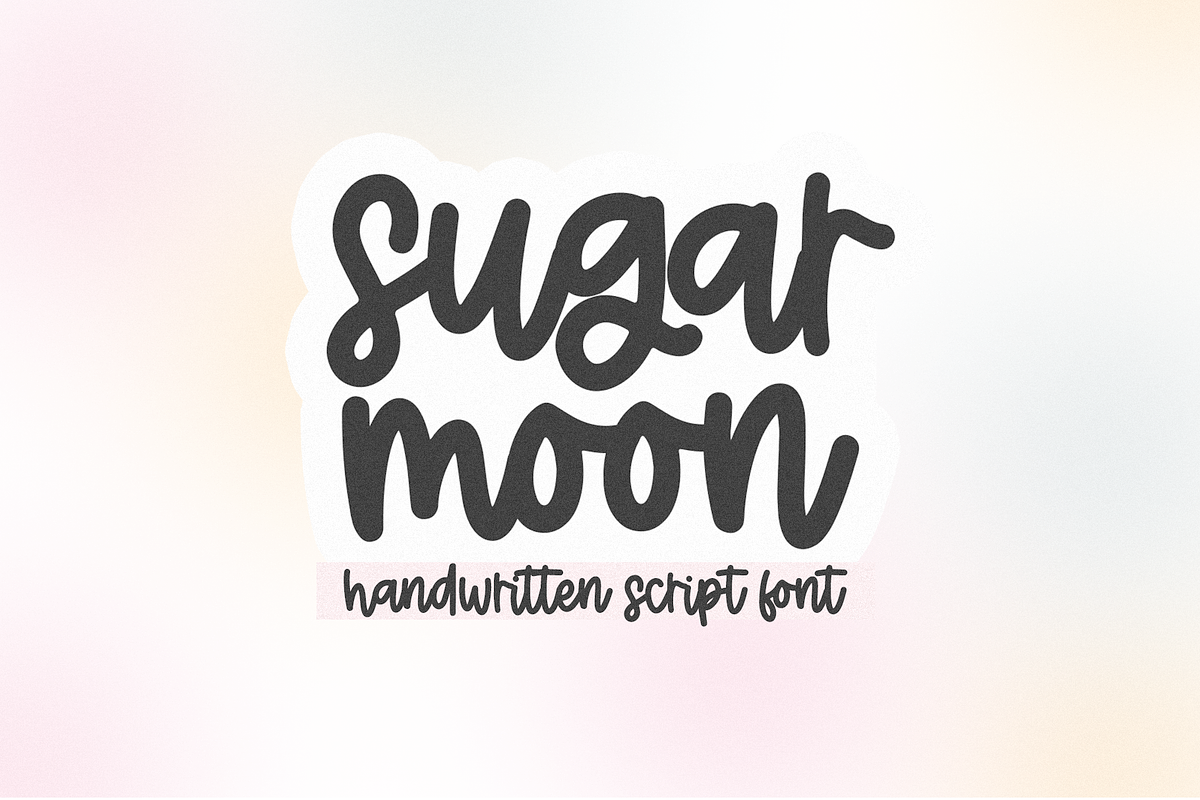 SugarMoon | Cute Script Font, a Script Font by KA Designs