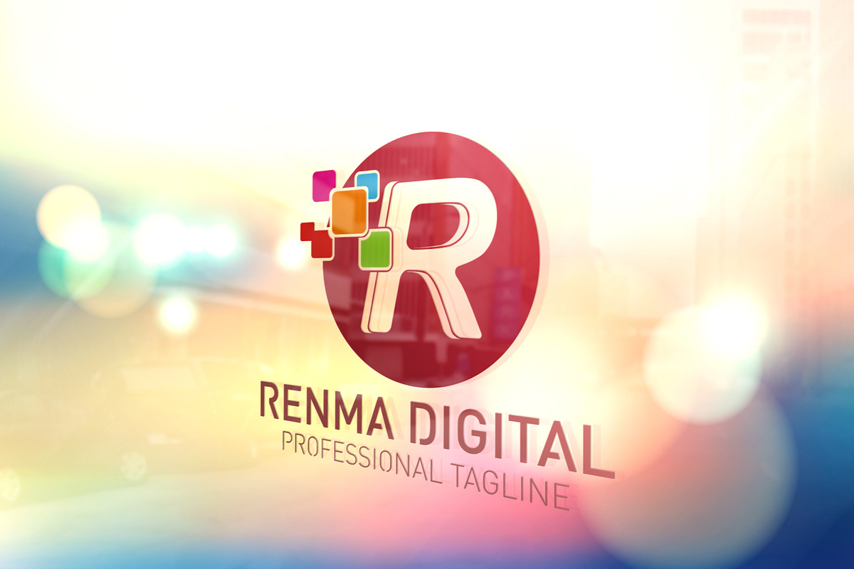 R Letter Digital Logo, a Branding & Logo Template by essegraphic