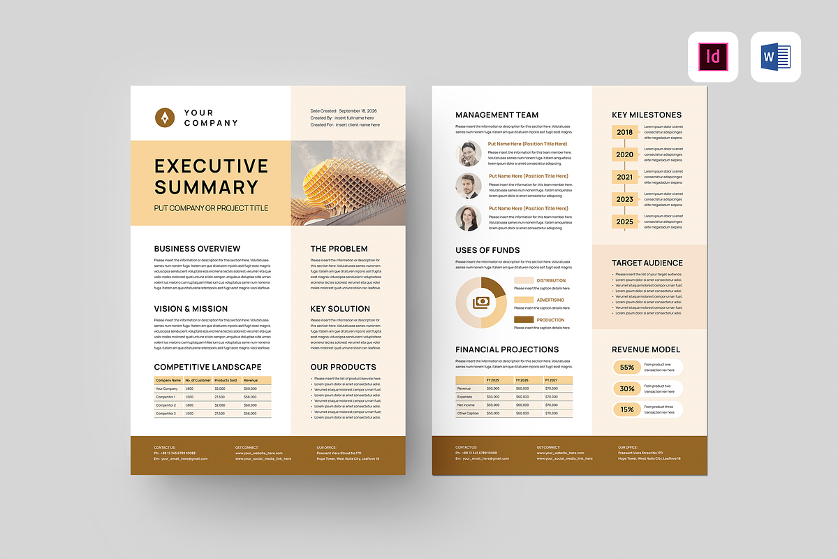 Executive Summary, a Flyer Template by Leaflove