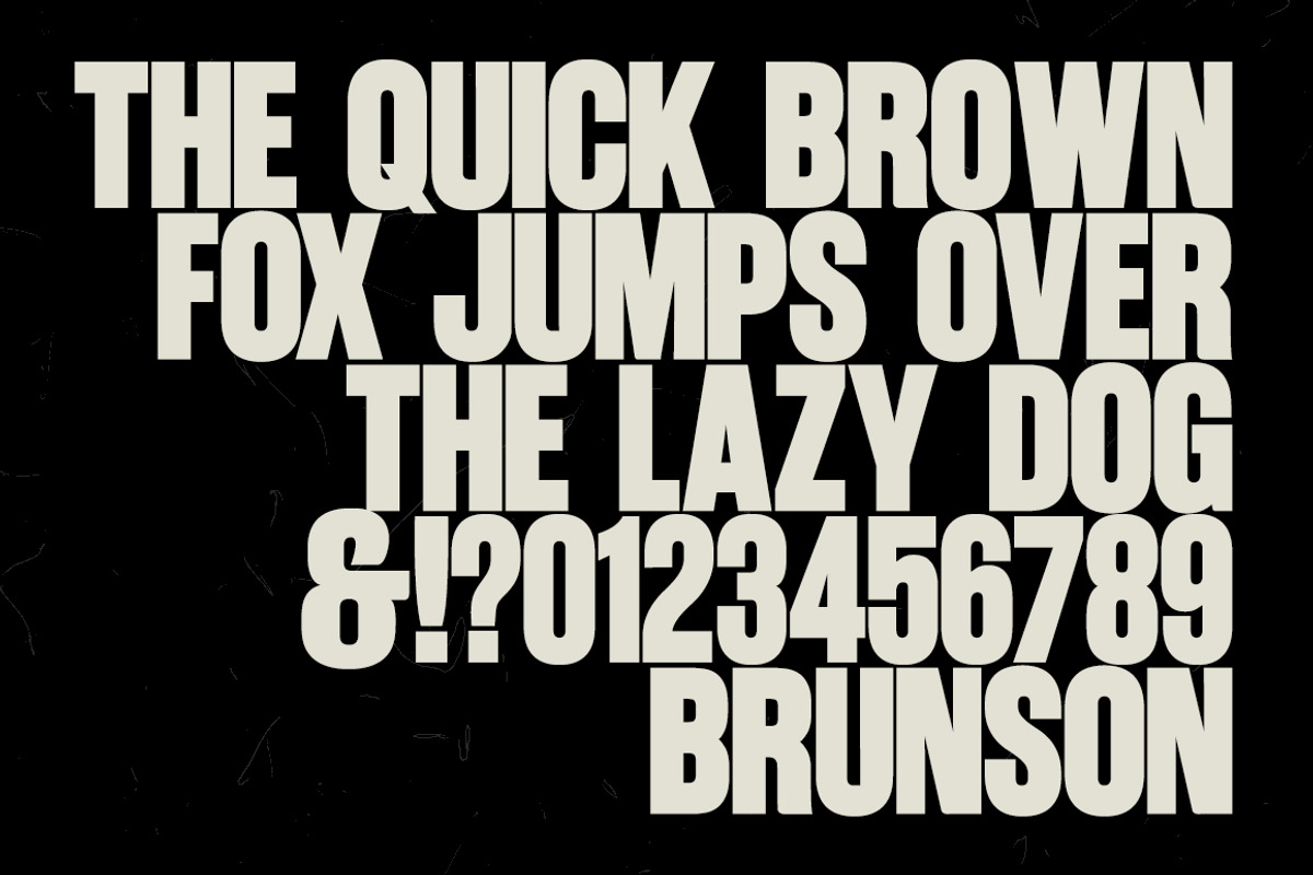 Brunson Font, a Font by The Branded Quotes