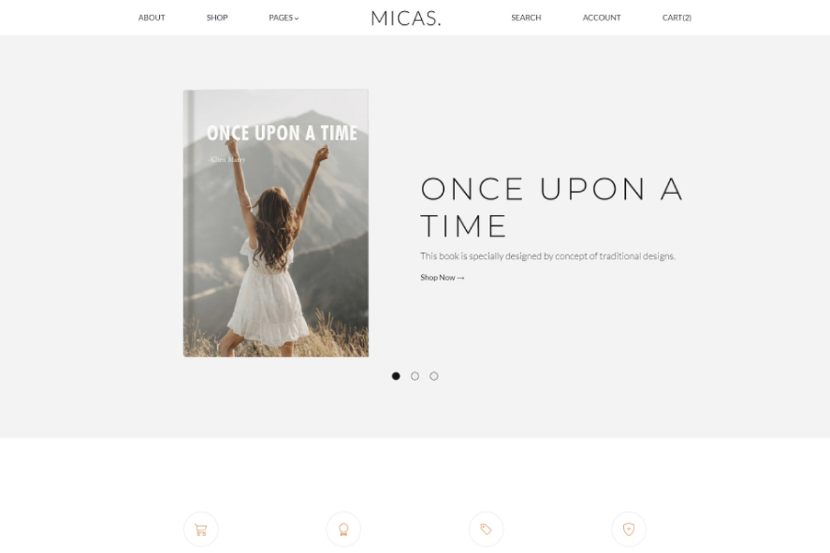 Micas – Bookstore Website Template, a HTML Template by TemplatesJungle