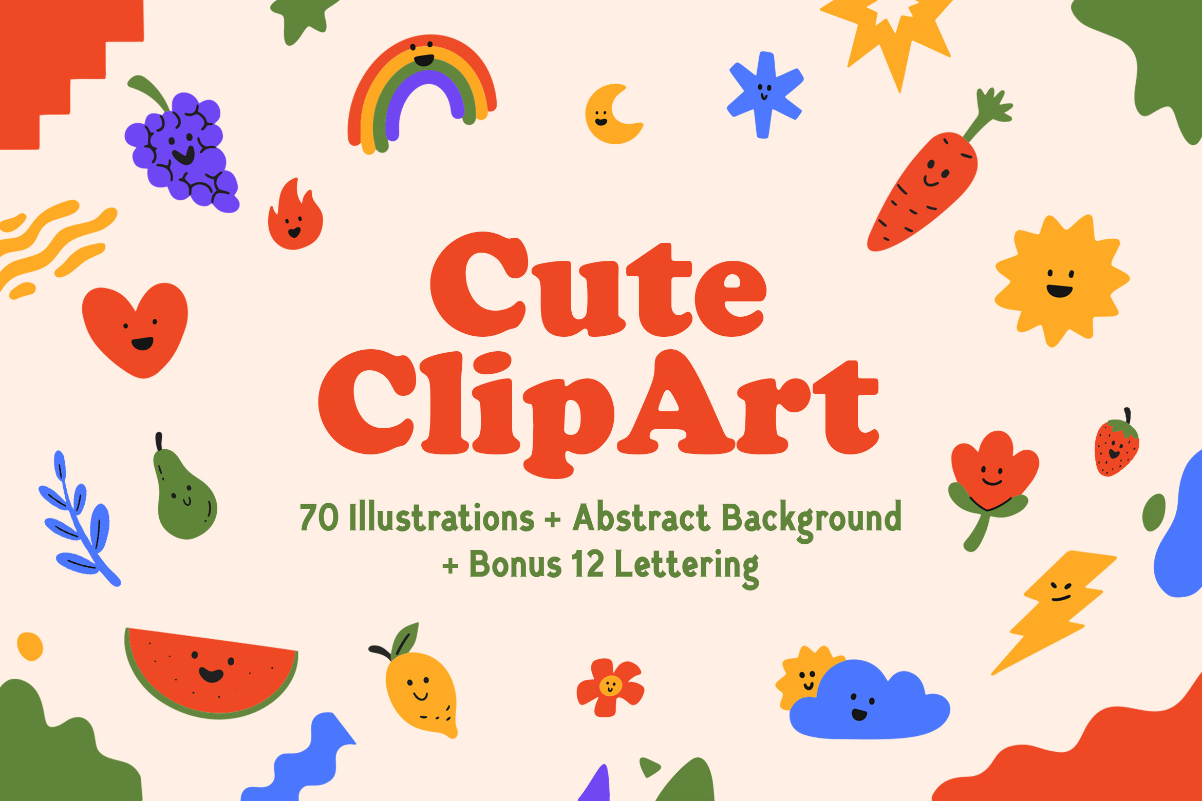 Cute Clip Art Illustration, an Illustration by Nurmiftah | Creative Market