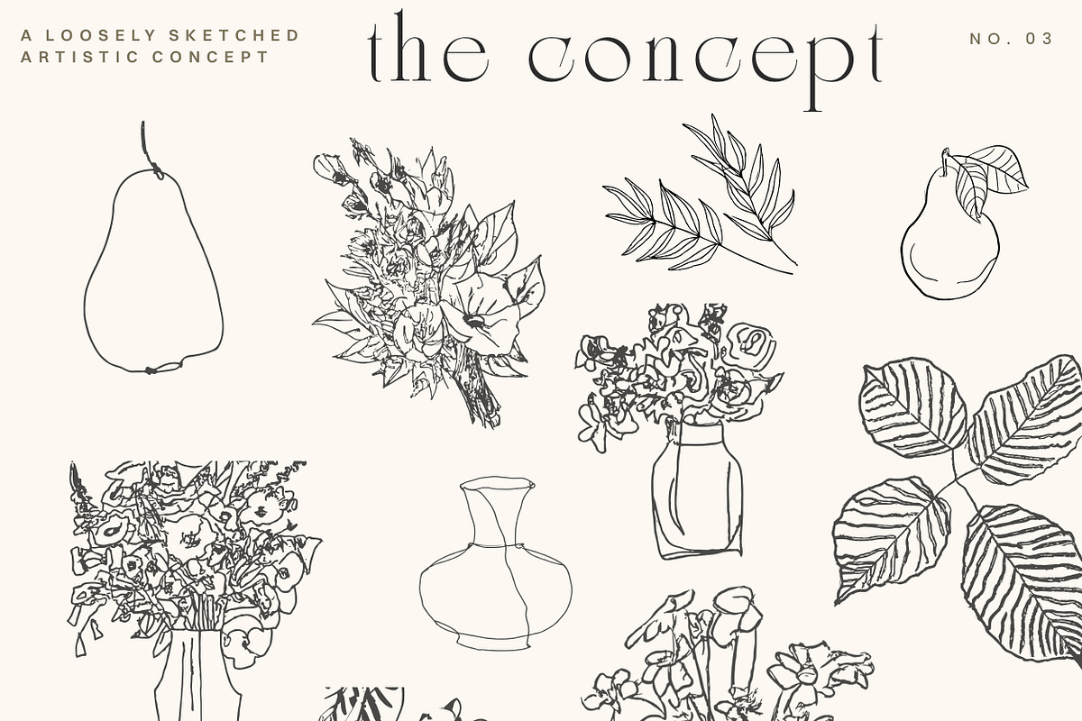 Contemporary Line Art Library