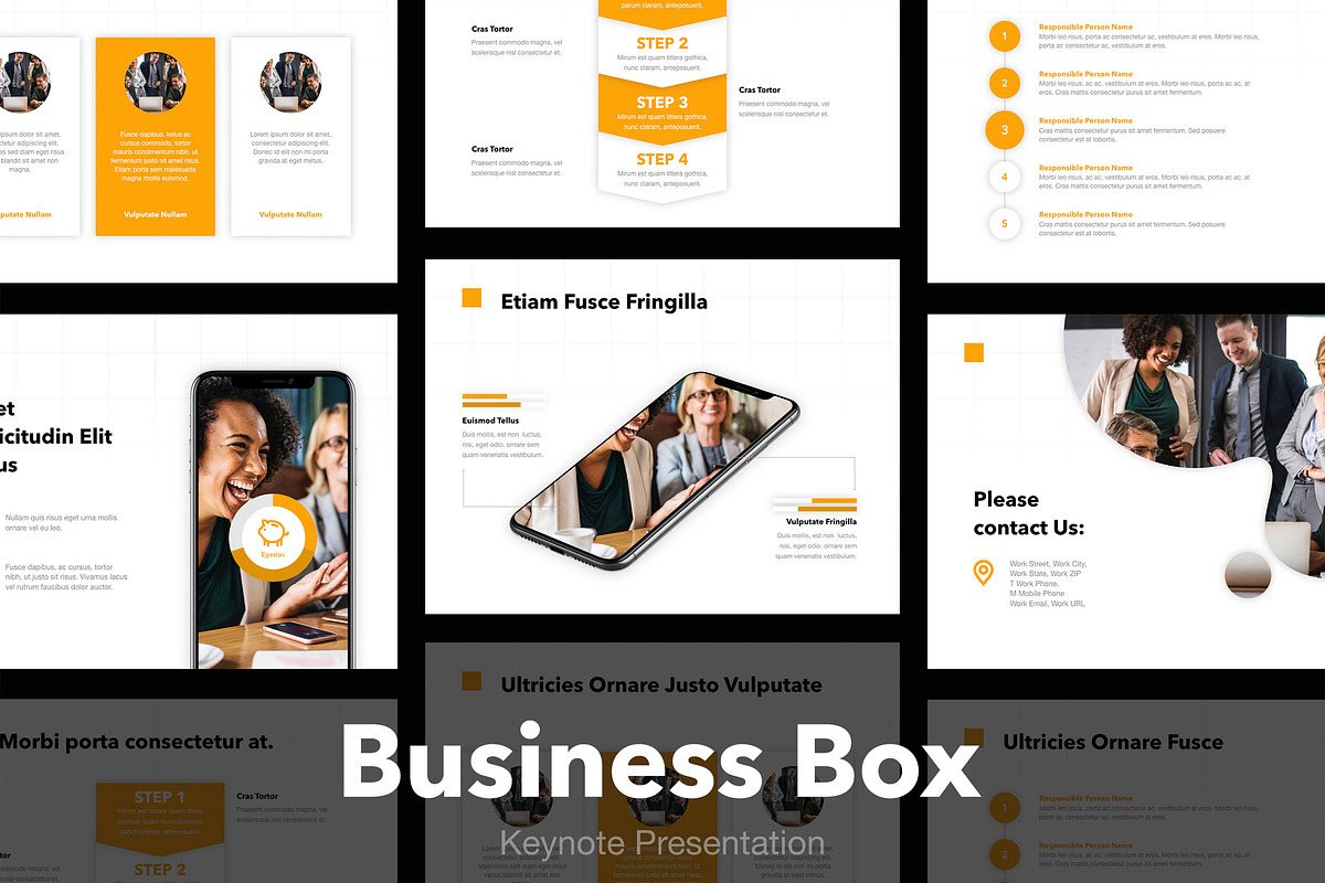 Business Box Keynote Template, a Presentation Template by Jumsoft