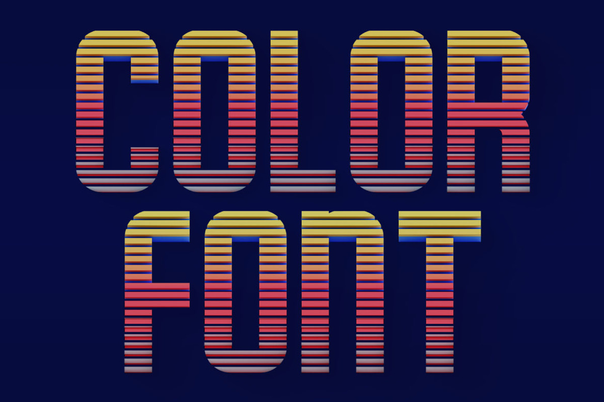 Horizontal Lines - Color SVG Font, a Font by Deeezy