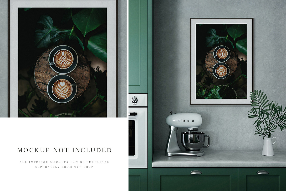 Movable Frames Kit For Mockups, a Print Template by The White Space Co.