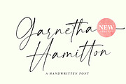 Garnetha Hamitton | Modern Script, a Script Font by MJB Letters ...