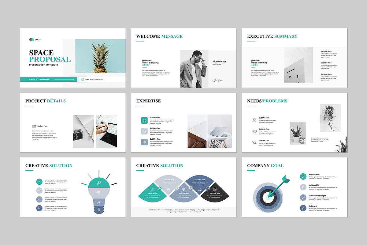 Proposal PowerPoint Template, a Presentation Template by CreativeSlides