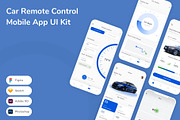 Car Remote Control Mobile App UI Kit, an UI Kit Template by Betush
