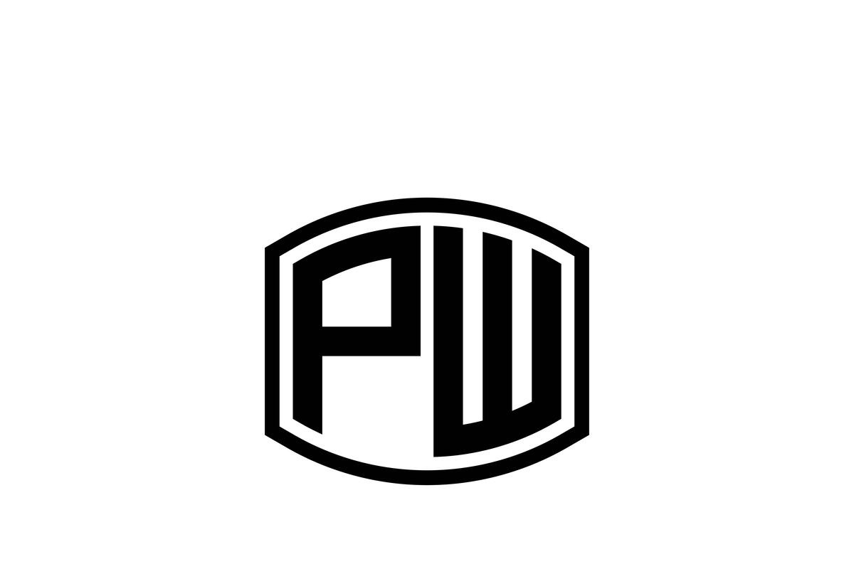 PW logo design vector template, a Branding & Logo Template by xcoolee
