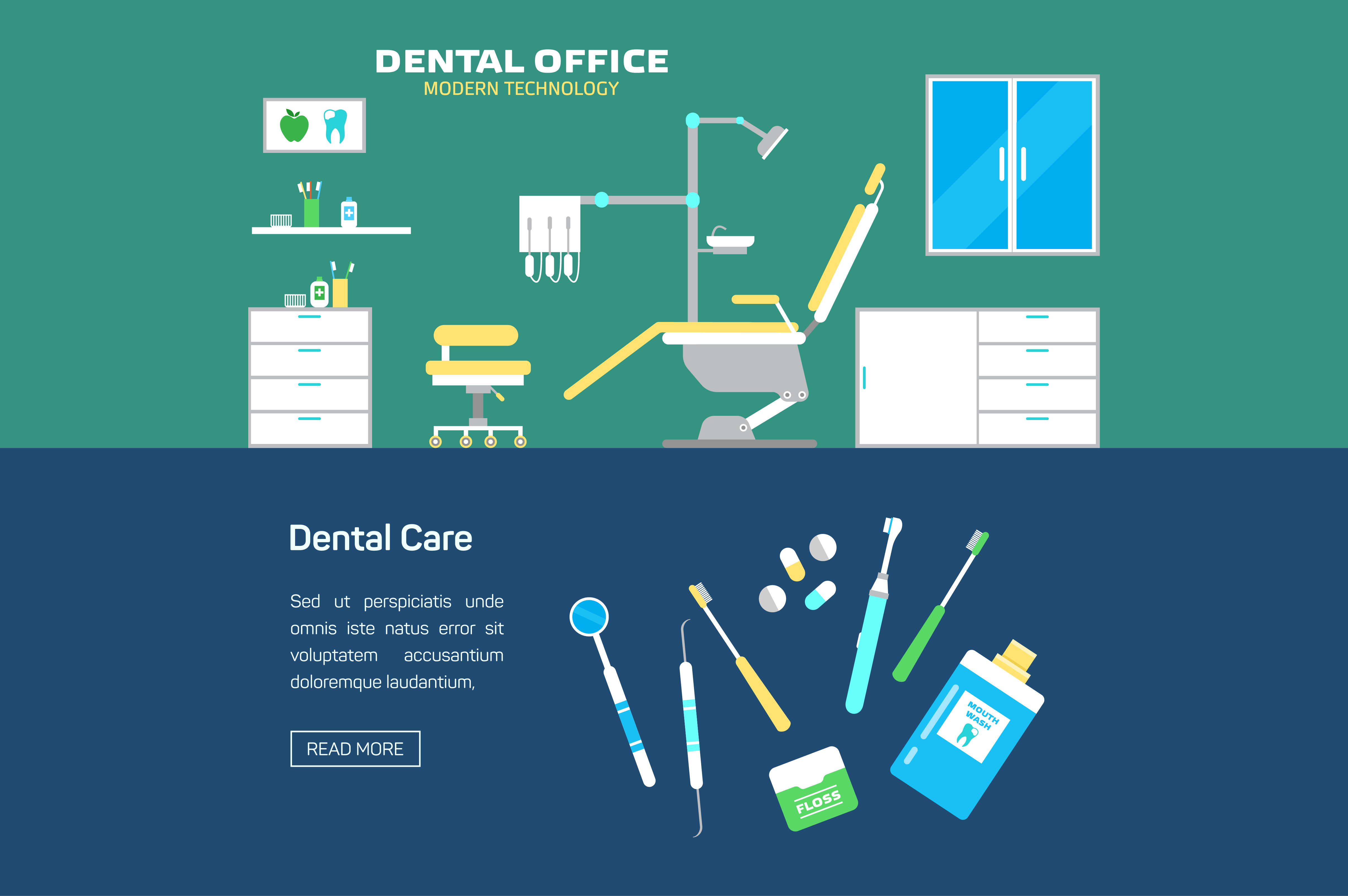 Vector dental office, an Object Graphic by Elegant Solution