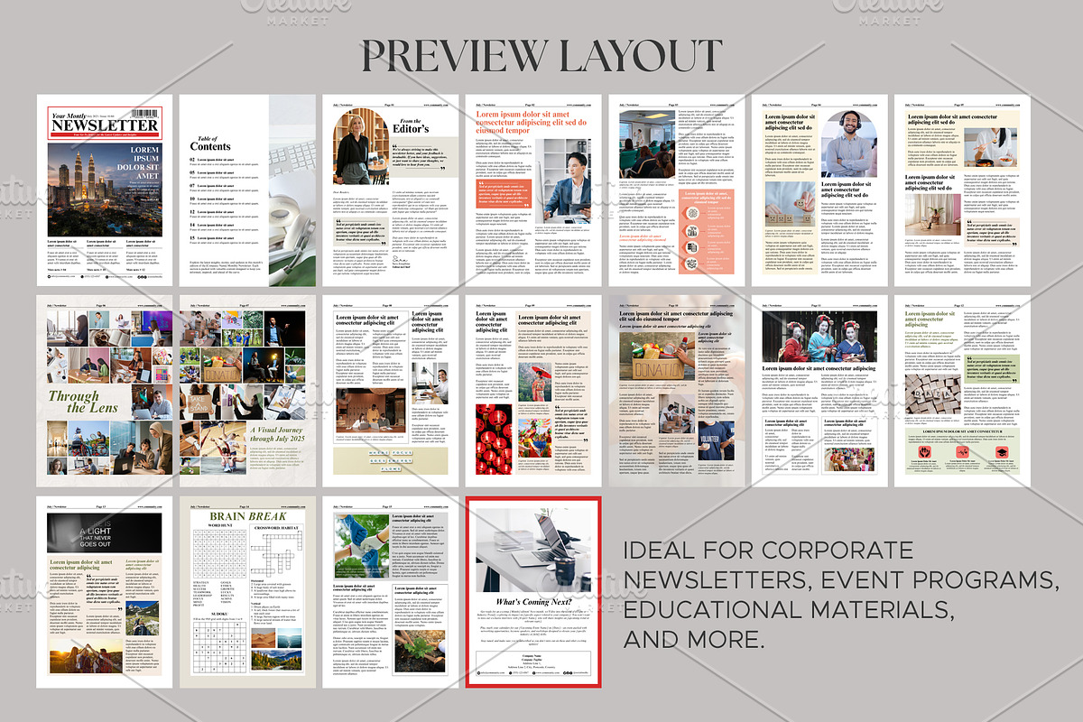 Canva Newsletter Template