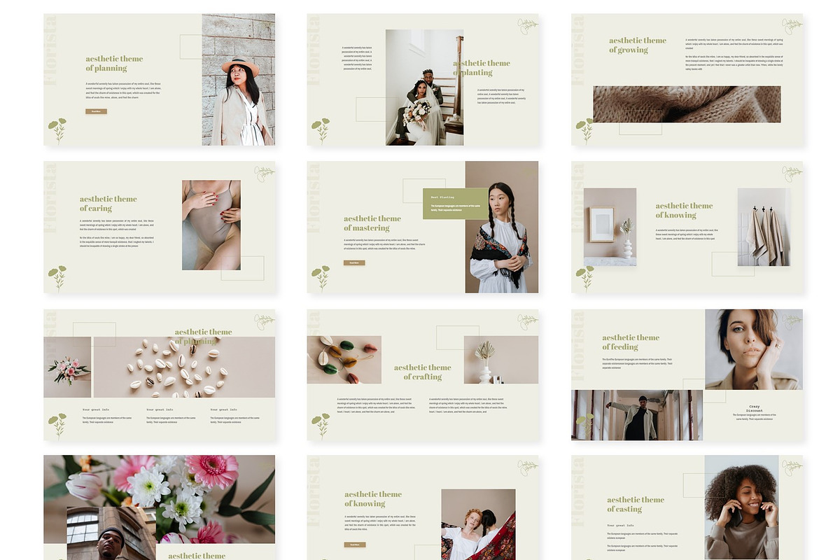 Aesthetic - Google Slide Template, a Presentation Template by AQR Studio