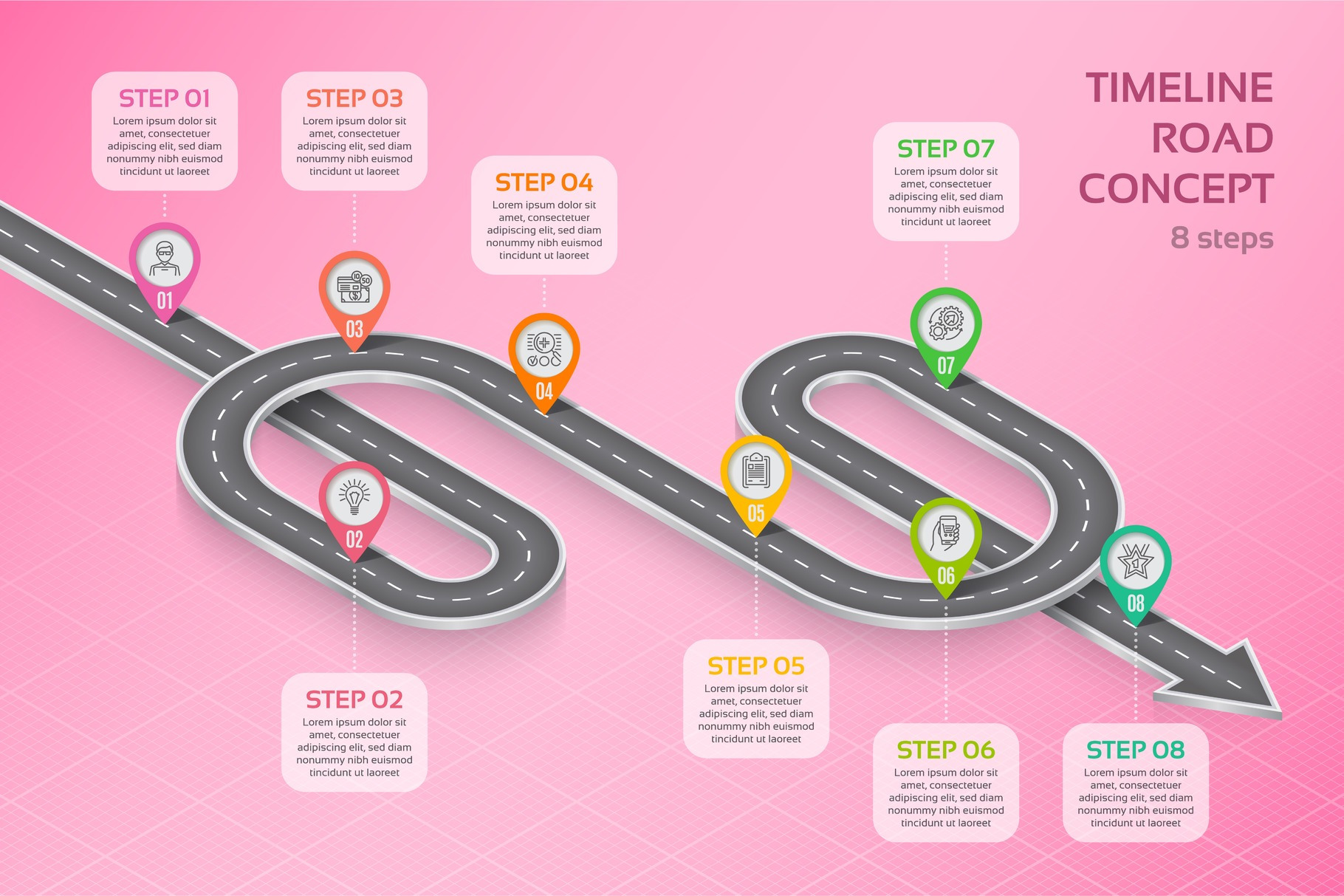 Isometric navigation map infographic | Technology Illustrations ...