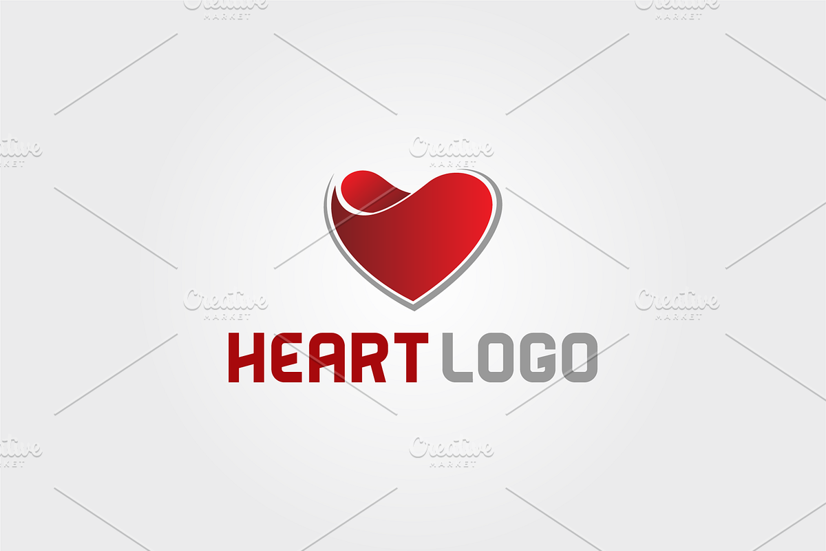 Heart Logo Template, a Branding & Logo Template by REDVY CREATIVE