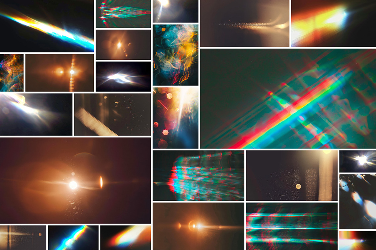 141 Light Leaks Overlays, a Background Graphic by Handmadefont