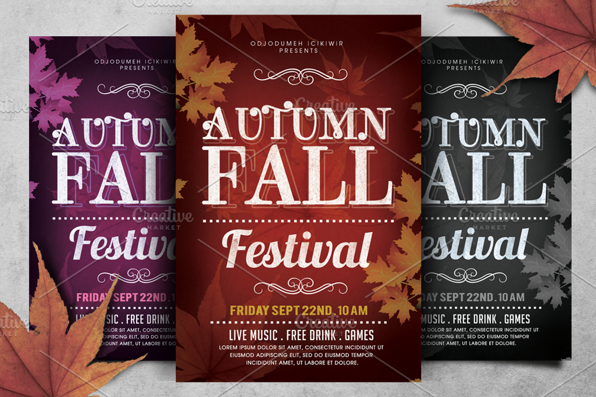 Autumn Fall Flyer, a Flyer Template by AyumaDesign