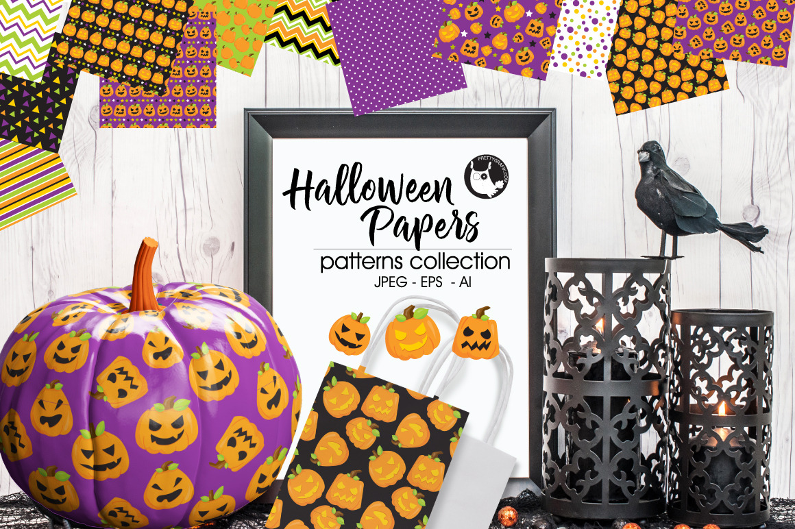 HALLOWEEN Pattern collection | Graphic Patterns ~ Creative Market