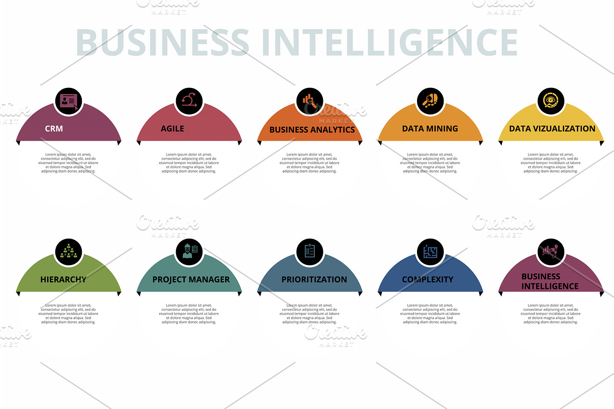 Infographic Business Intelligence, a Technology Illustration by ...