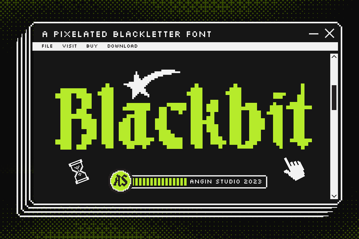 Blackbit Pixelated Font