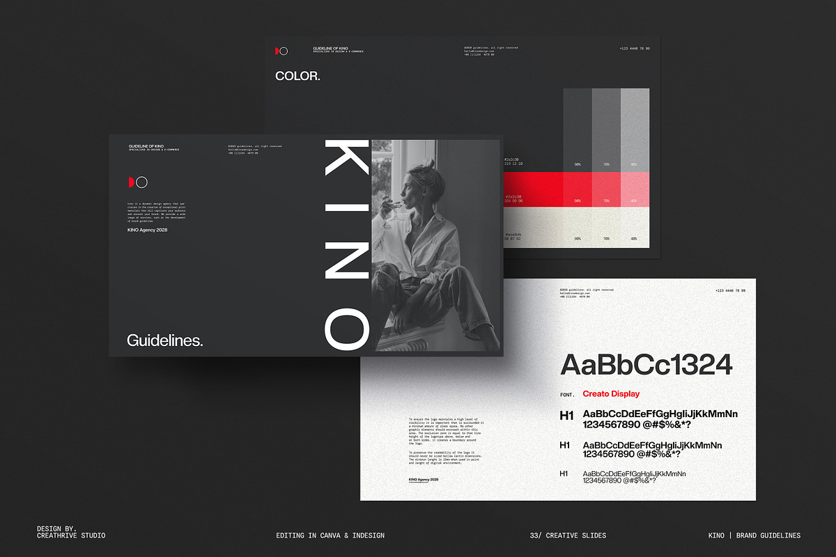 KINO | Brand Guidelines, a Branding & Logo Template by creathrivestudio