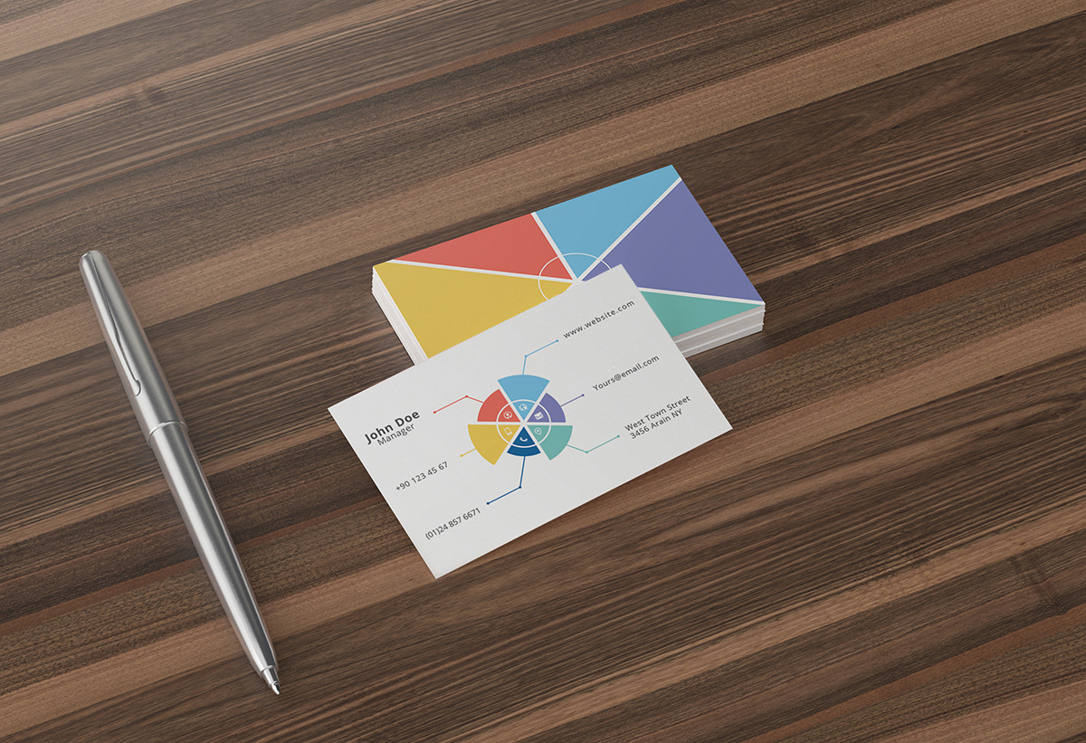Chart Business Card Template, a Business Card Template by Shahjhan