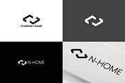 Home and letter N logo design, a Branding & Logo Template by GranzCreative