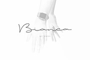 Bianca, a Script Font by vuuuds