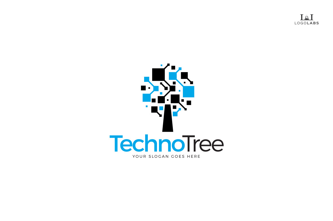 Techno Tree Logo, a Branding & Logo Template by LogoLabs