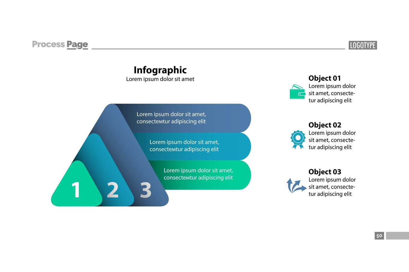 Three Elements Plan Slide Template | Textures ~ Creative Market