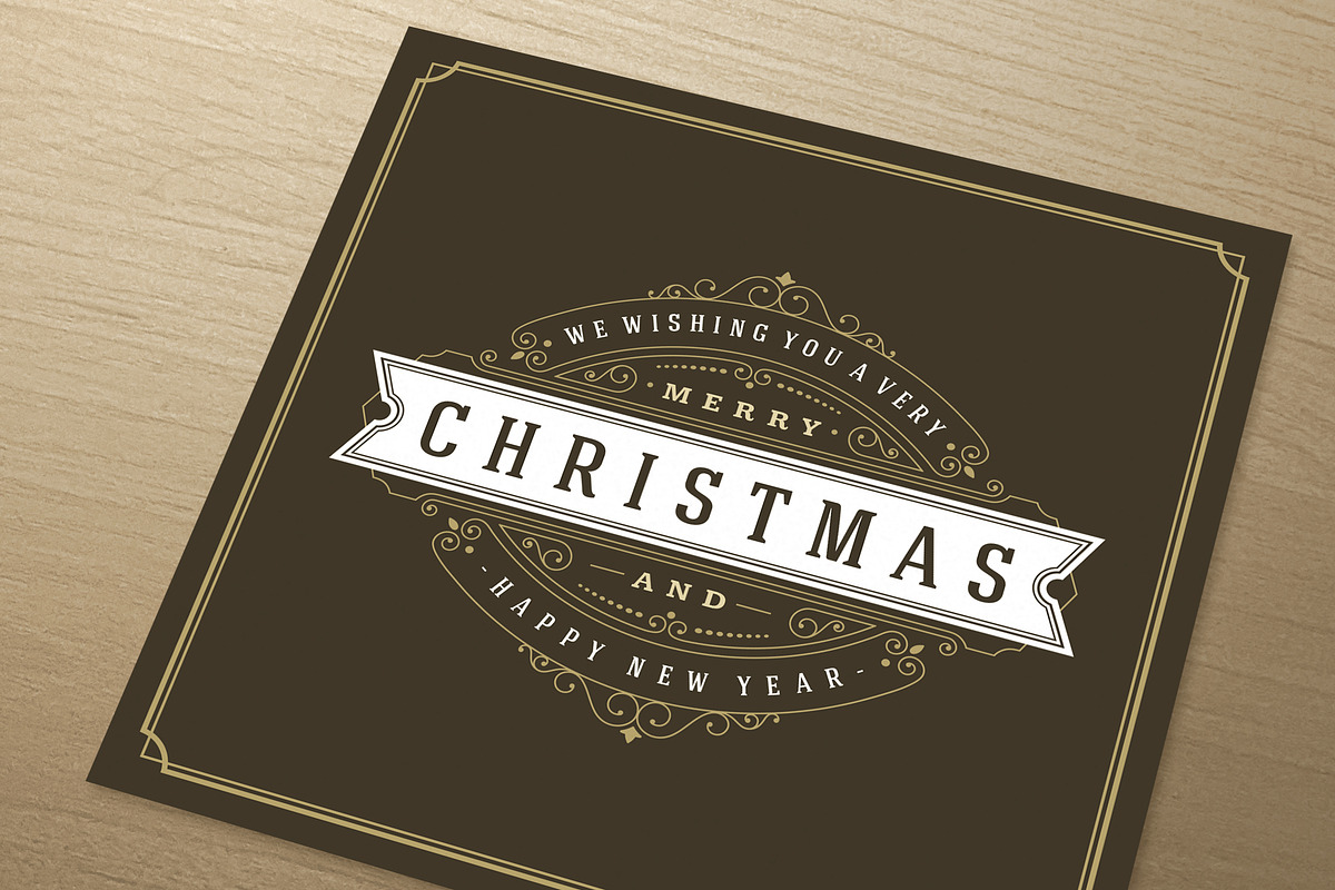 10 Christmas Logos and Badges, a Branding & Logo Template by Vasya ...