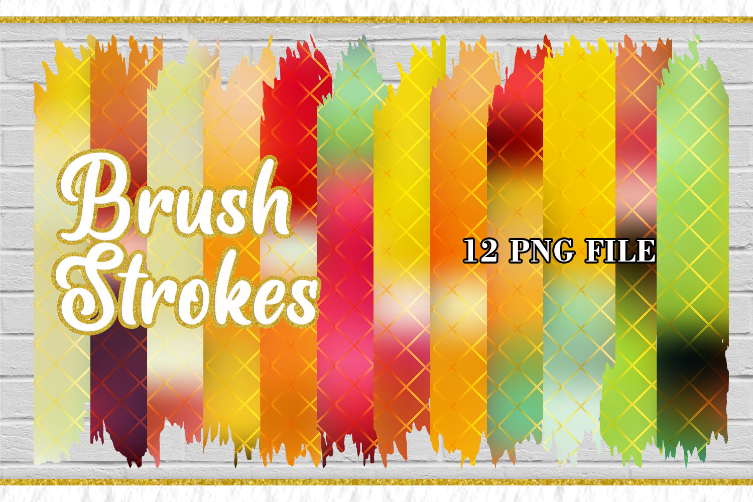 Brush Stroke, grid line pattern | Creative Market