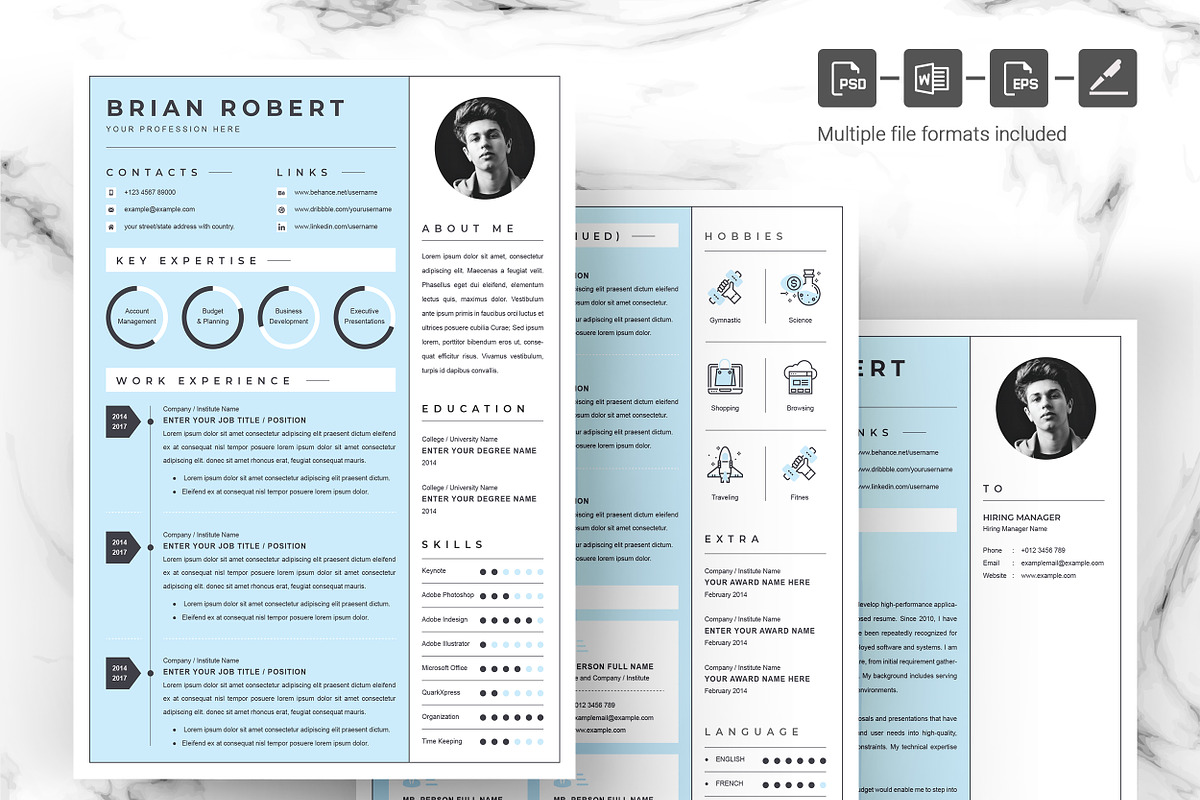 Creative Resume/CV Template | Pages, a Resume Template by ...