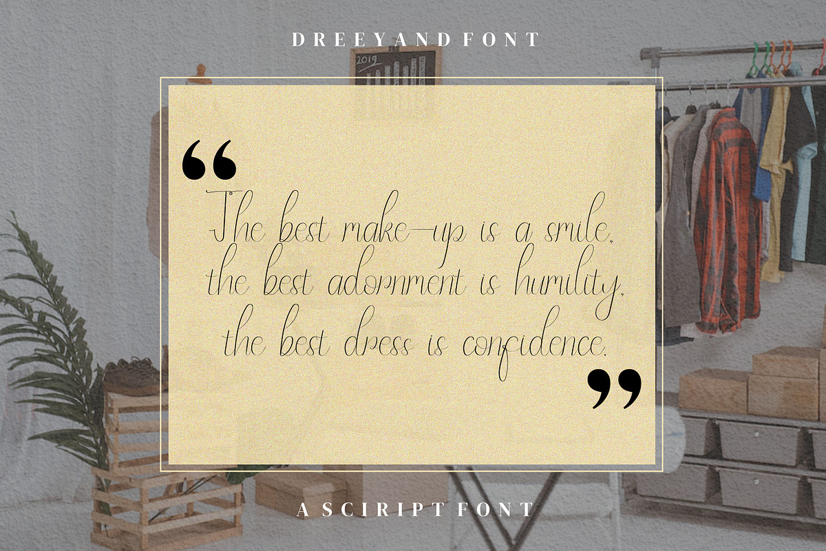 Dreeyan Script Fonts, a Script Font by mahstudios