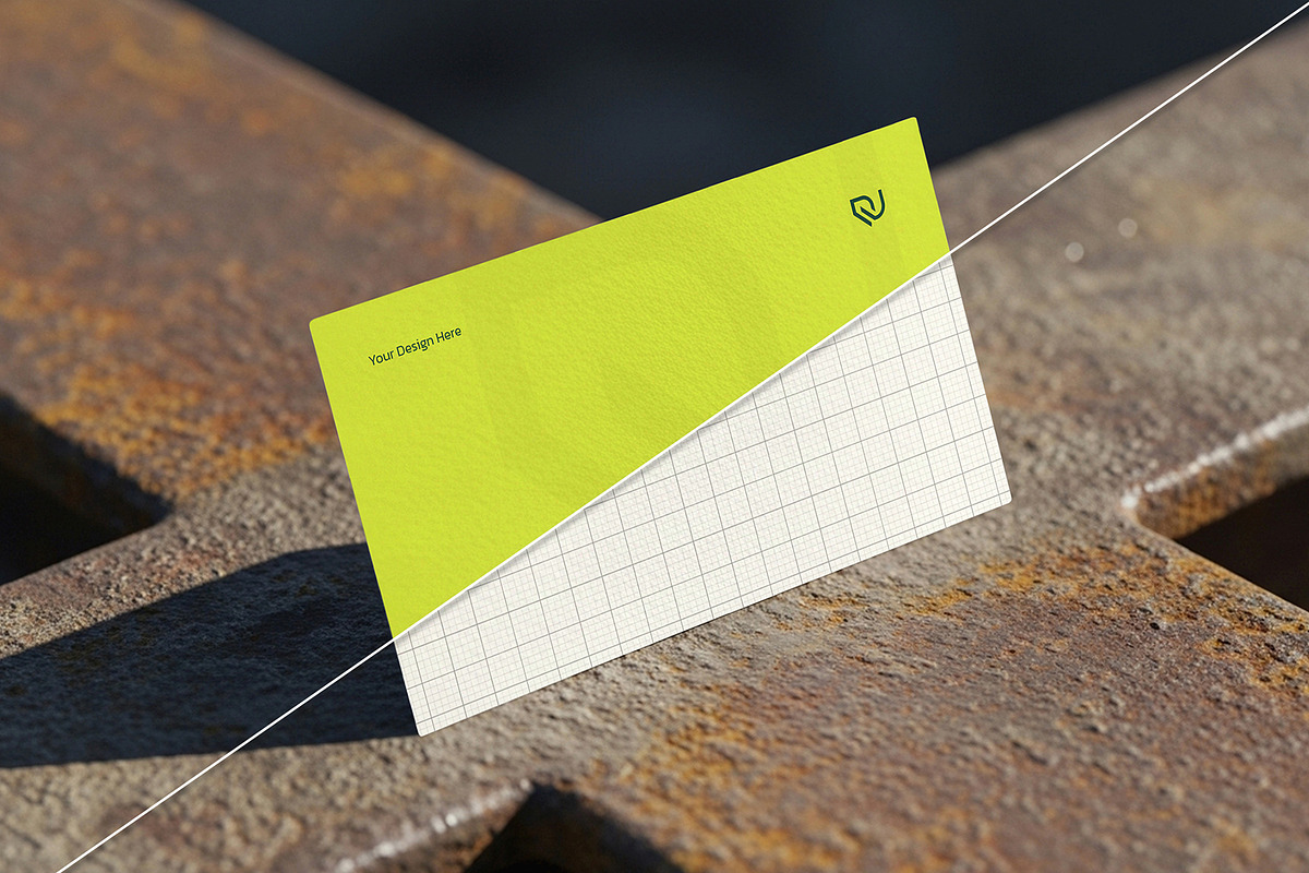 Industrial Business Card Mockup