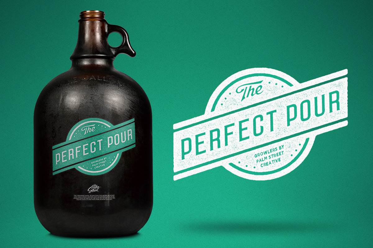 Gallon Growler Mock-Up, a Product Mockup by Palm Street Creative