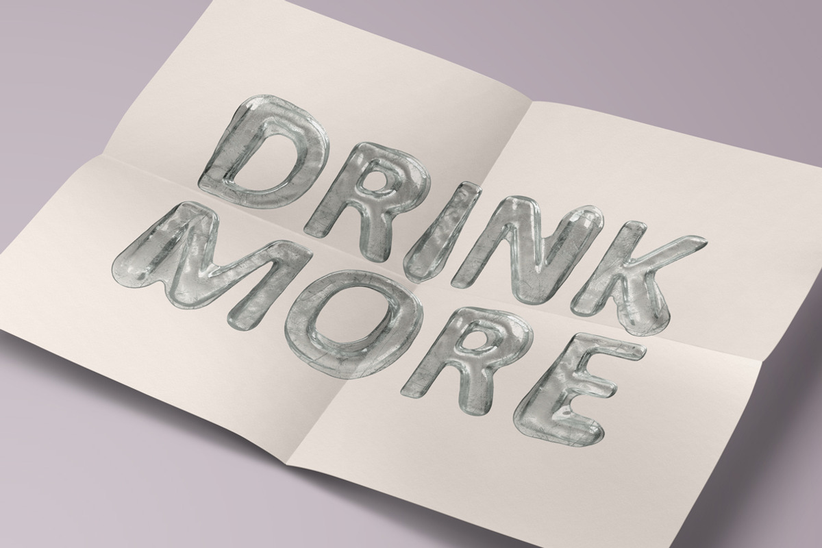 Melted Ice Font - OpenType Typeface