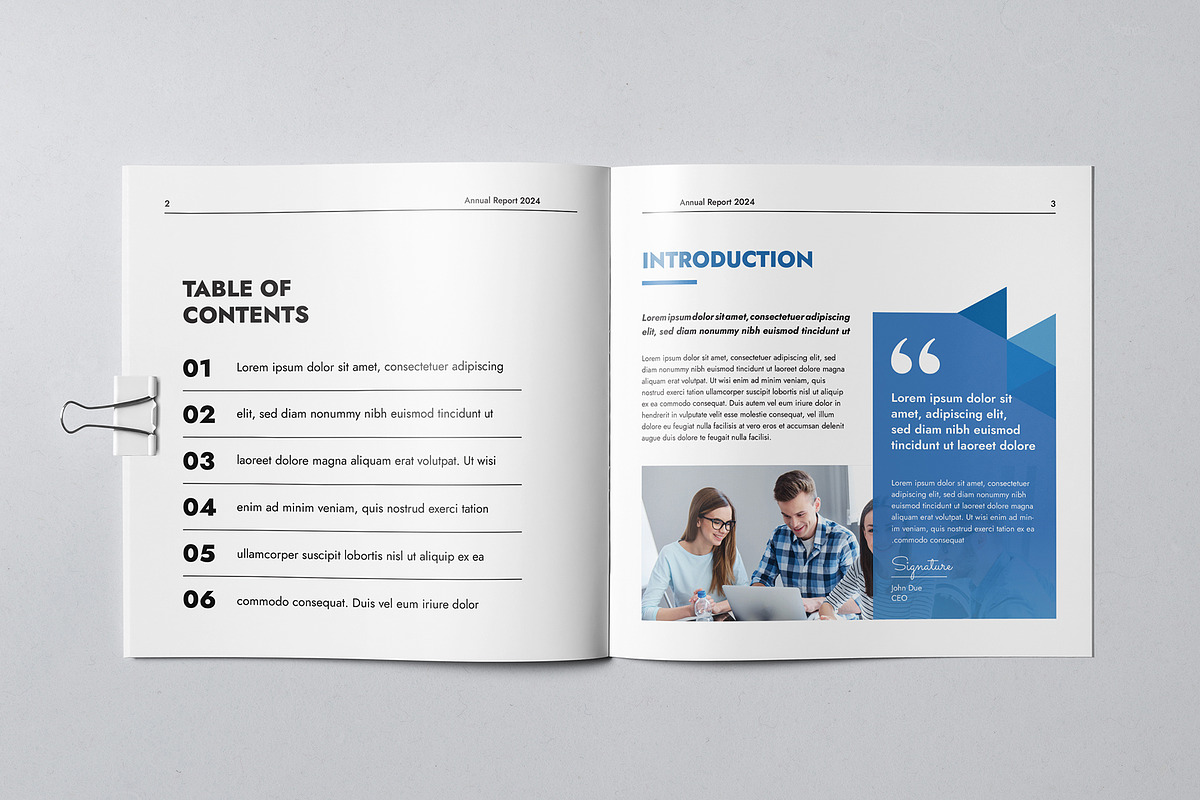 Square - Annual Report Template, a Brochure Template by Creativity-Design