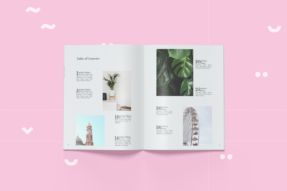Core - Letter size Magazine Template, a Magazine Template by Tèrso.