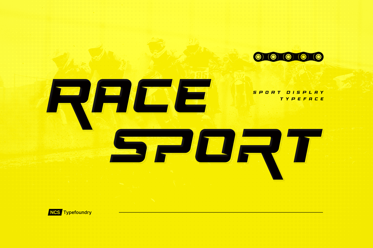 Race Sport, a Sans Serif Font by namaracreativestudio